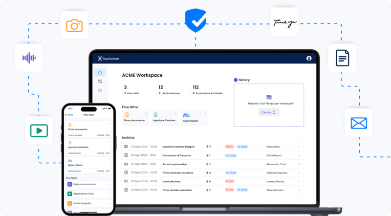 TrueScreen: Turn digital information into indisputable data
